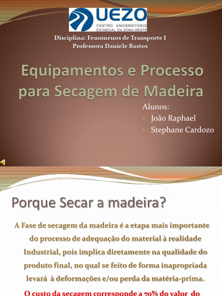 Equipamentos de Processo para Secagem de Madeira | PDF | Umidade | Madeira