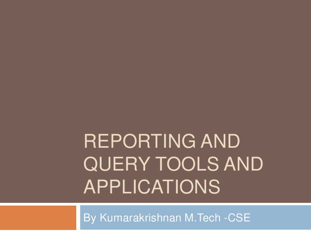Reporting and Query Tools Overview | PDF | Databases | Object (Computer ...