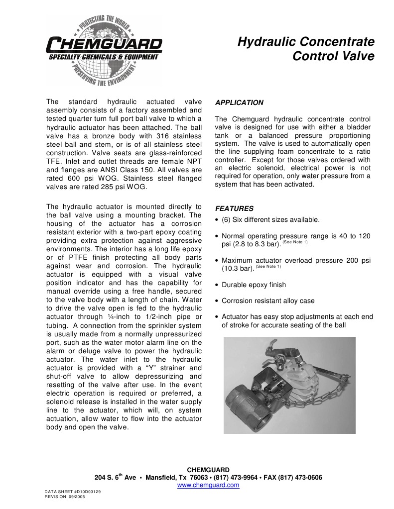 Hydraulic Concentrate Control Valve | PDF | Valve | Actuator