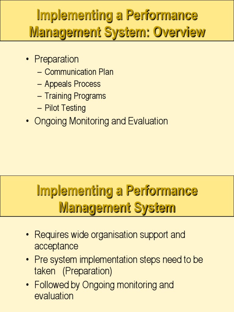 Implementing A PMS | PDF | Performance Appraisal | Neuropsychology