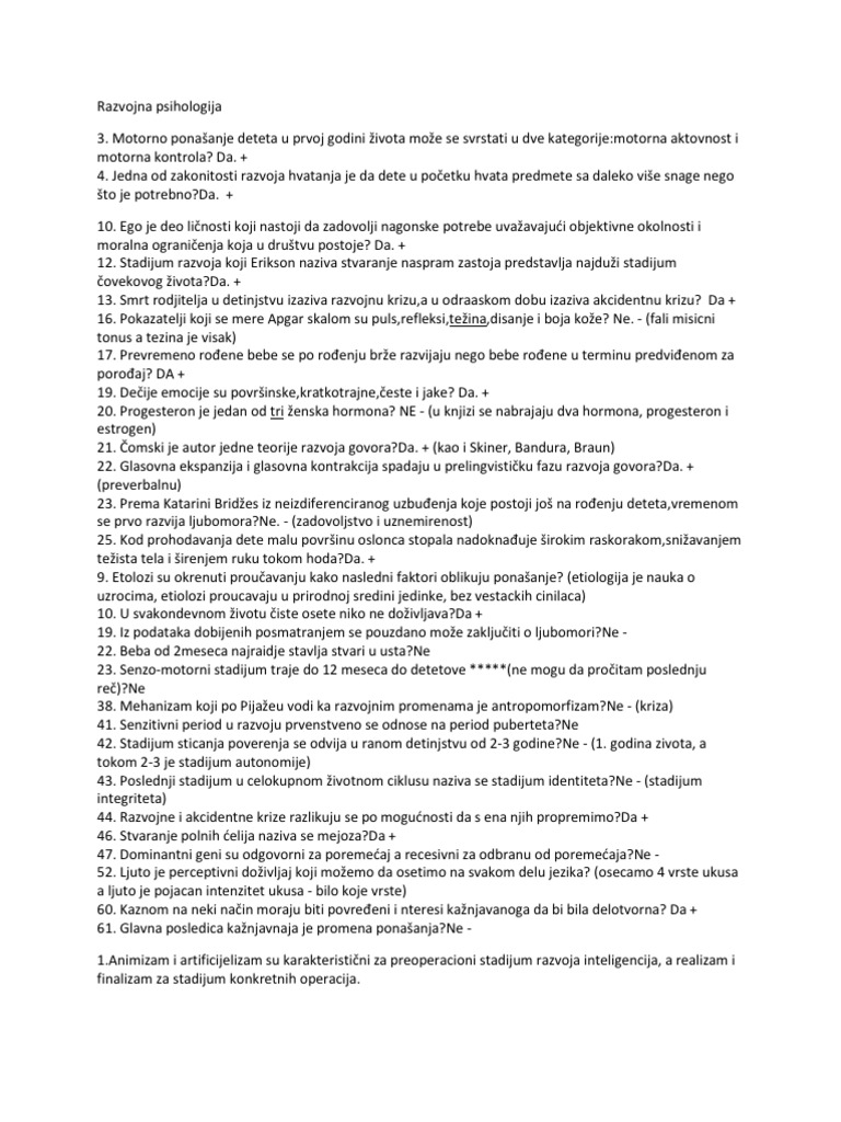 Heisenberg23 - Razvojna Psihologija Skripta | PDF