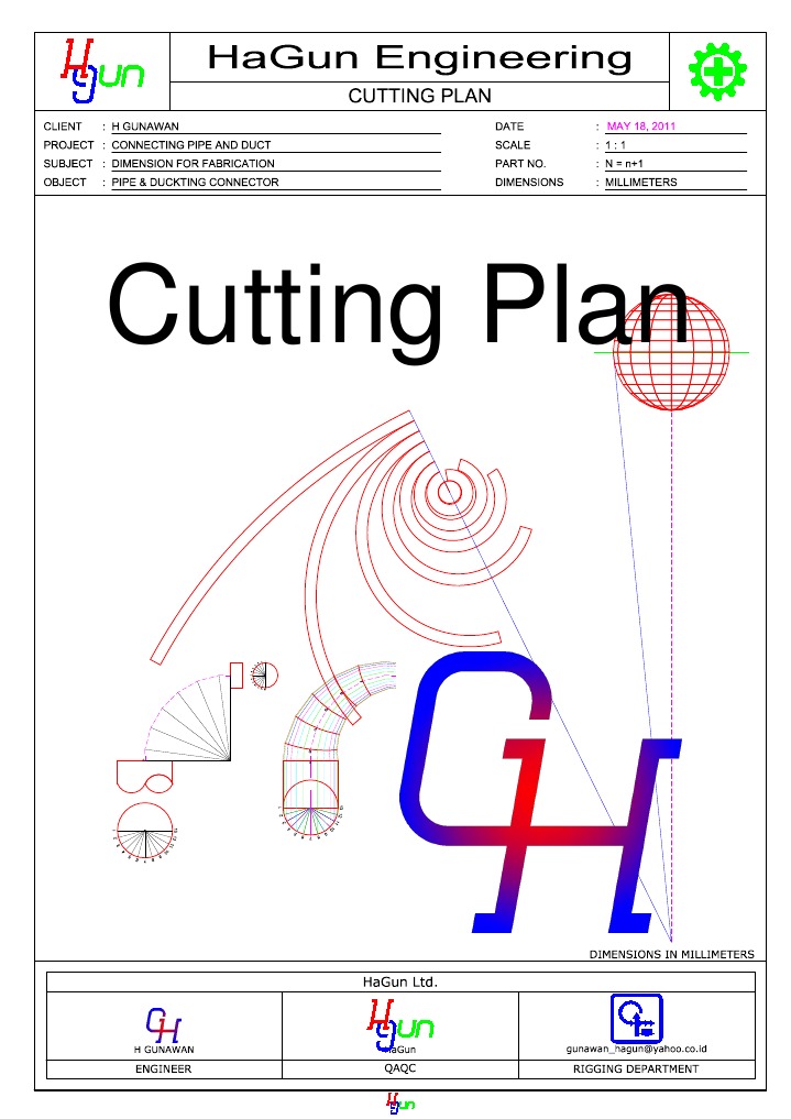 Cutting PLan Pipe & Ducting