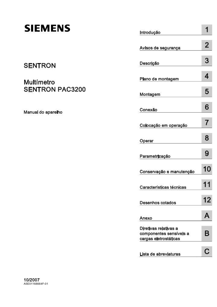 Manual Sentron PAC3200 Portugues | PDF | Transformador | Internet