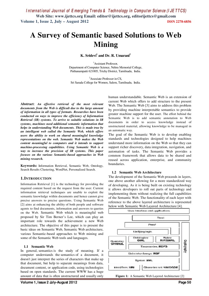 A Survey of Semantic Based Solutions To Web Mining | Download Free PDF | Resource Description ...