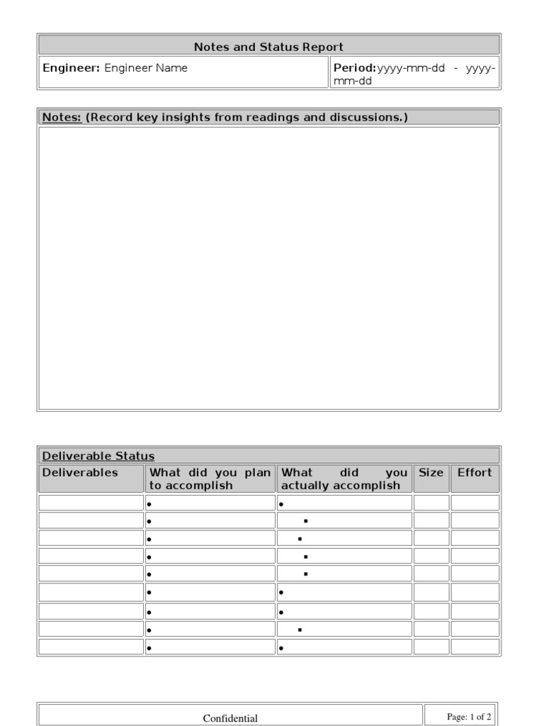 EngineeringNotebook Template | PDF