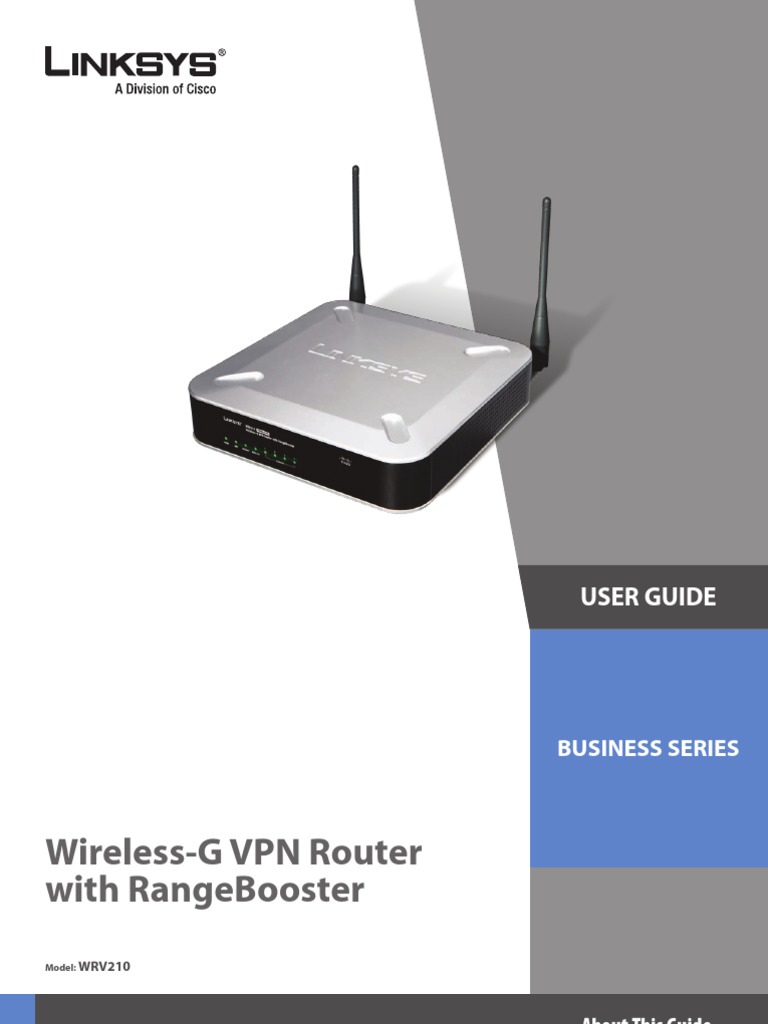 Cisco Wireless-G VPN Router (WRV200) | PDF