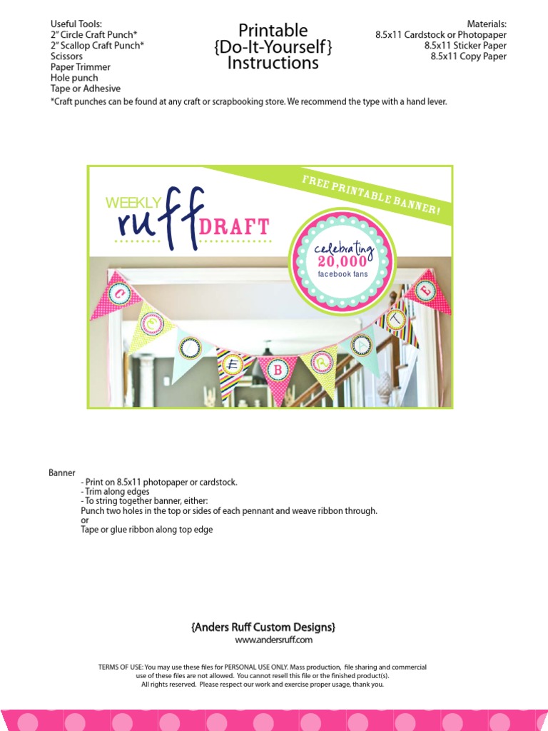 Free Printable "Celebrate" Pennant Banner | PDF | Home & Garden