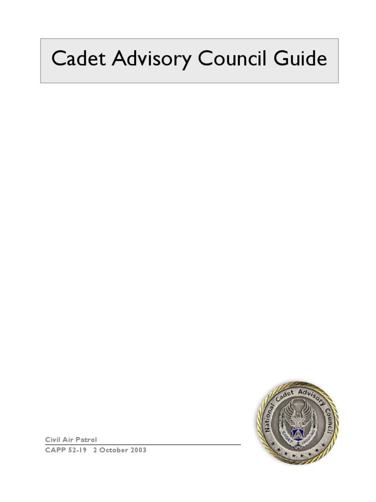 Cadet Advisory Council Guide (2003) | PDF