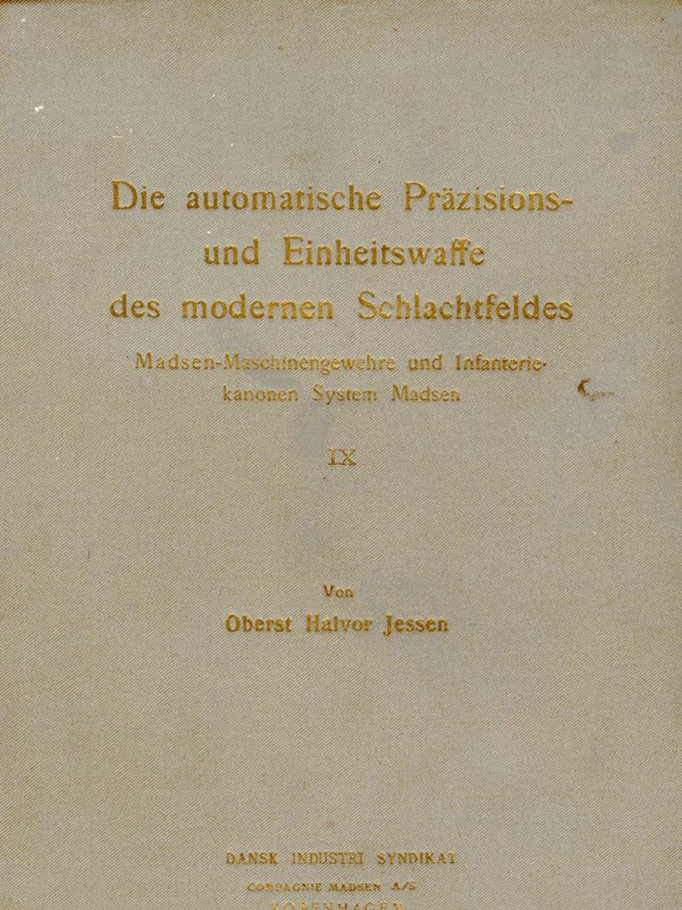 Madsen 1938 German | PDF