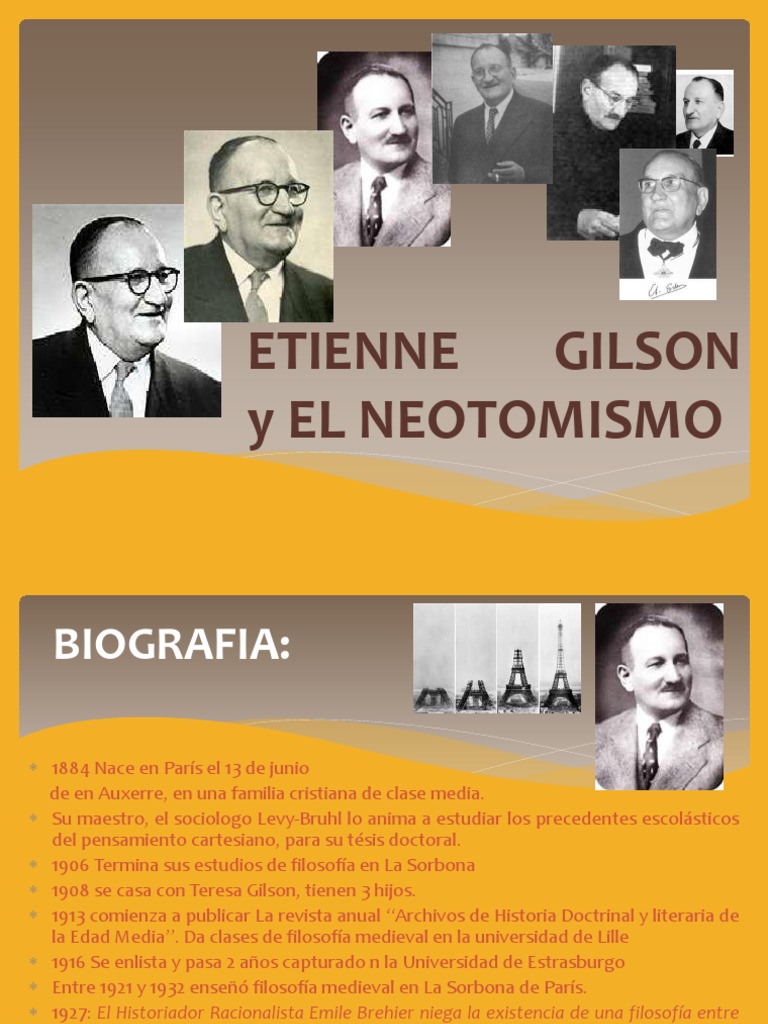 Etienne Gilson y El Neotomismo | PDF | Tomás de Aquino | Esencia
