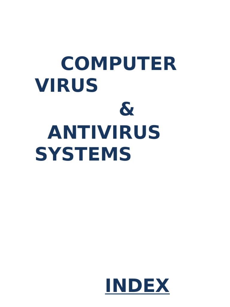 Introduction To Computer Viruses | PDF | Computer Virus | Antivirus ...