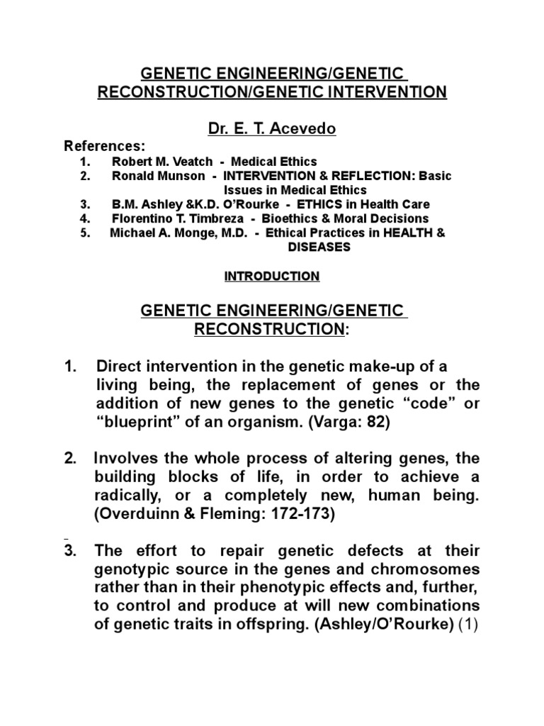 Genetic Engineering | PDF | Genetic Engineering | Genetics