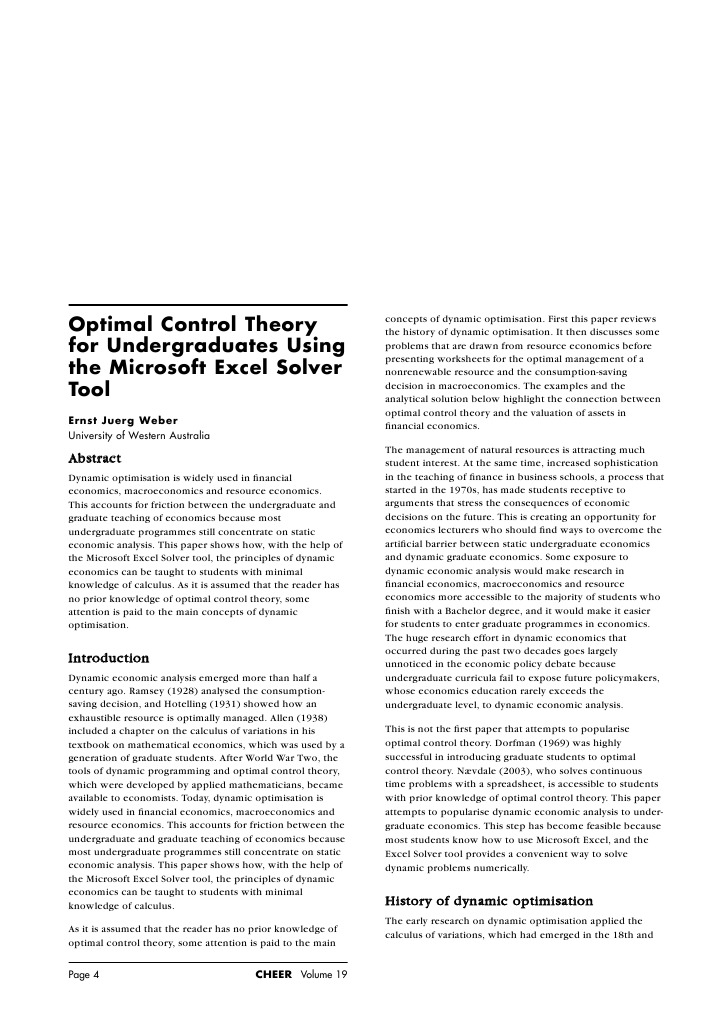 Optimal Control Theory | PDF | Optimal Control | Mathematical Optimization