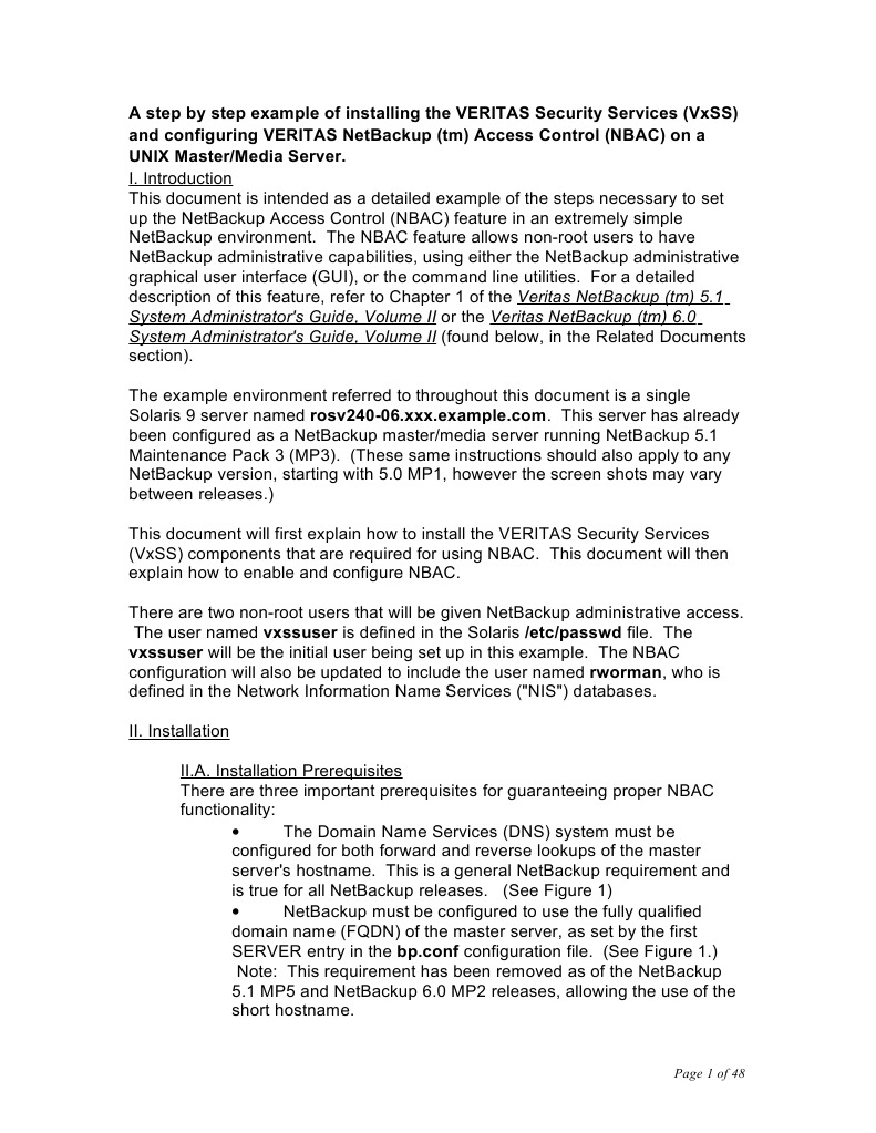 VERITAS Security Services (VXSS) | PDF | Superuser | User (Computing)