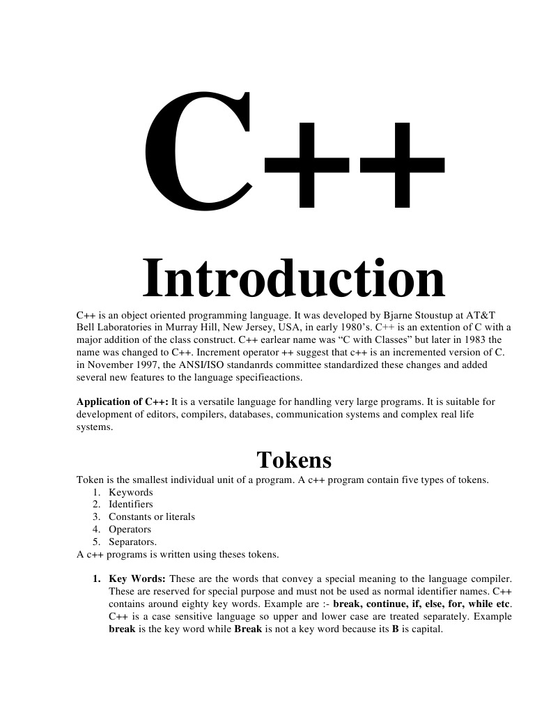 C++ Book | PDF | Data Type | Control Flow