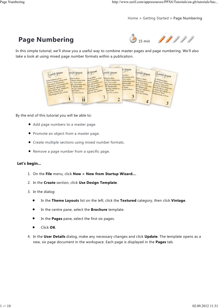 Page Numbering: Home Getting Started | PDF | Computing | Software
