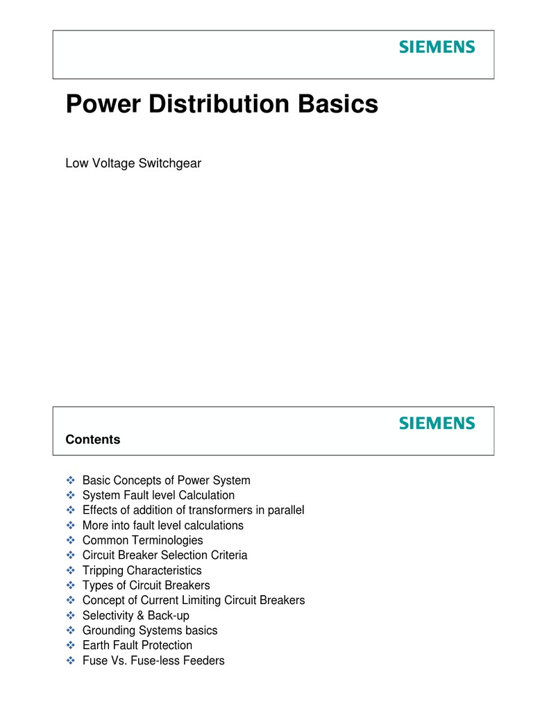 Power Distribution Basics - Pps (Compatibility Mode) | PDF | Electric Power System | Fuse ...