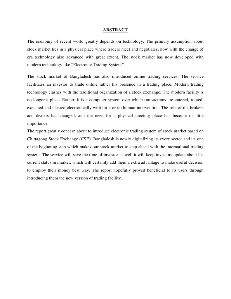 Electronic Trading System | PDF | Stock Market | Algorithmic Trading