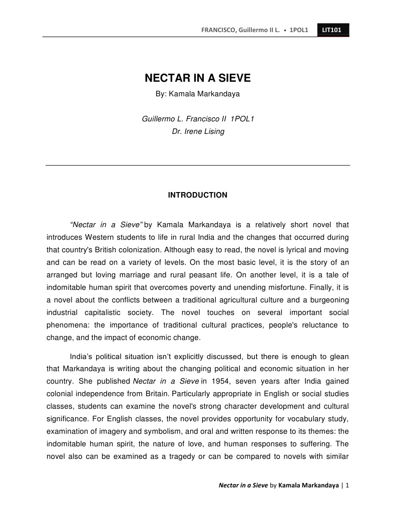 Nectar in A Sieve | PDF | Clothing | Wedding