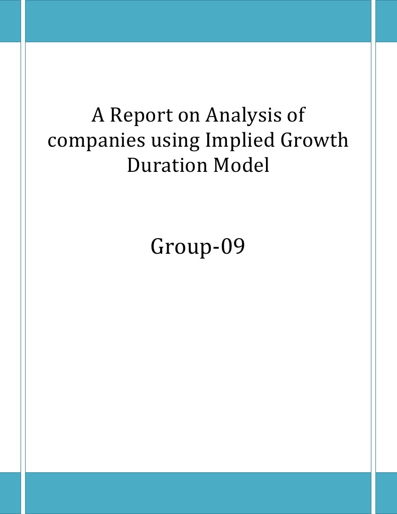 Implied Growth Duration Model Analysis | PDF | Yield (Finance ...