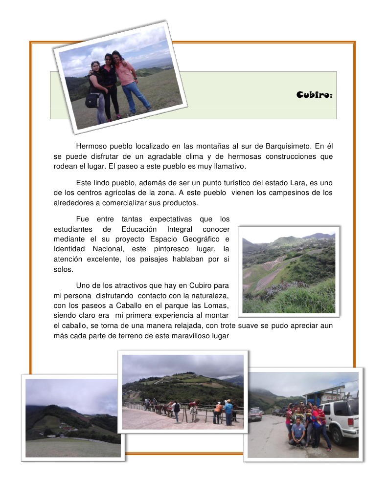 Cubiro | PDF | Turismo | Agricultura