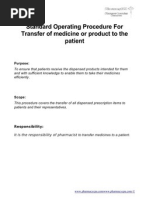 6 Good Dispensing Practice Sop | PDF | Medical Prescription | Pharmacy