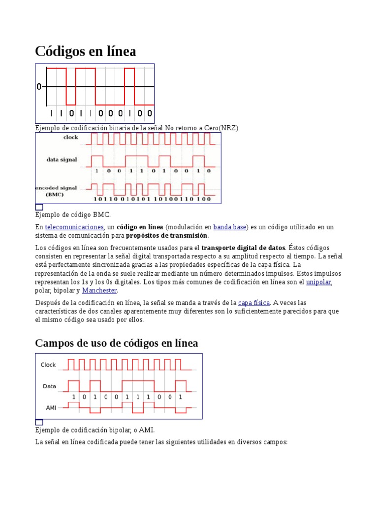 Codigo de Lineas | PDF | Electrónica | Telecomunicaciones