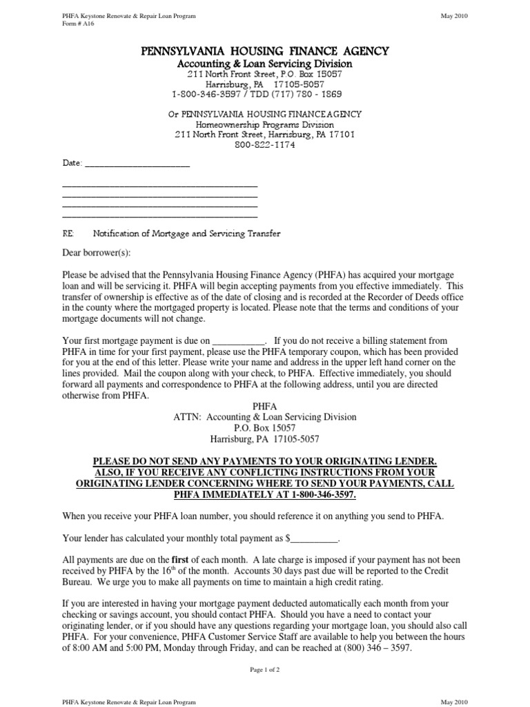 A16 Servicing HelloGoodbye Letter | PDF | Loans | Mortgage Loan