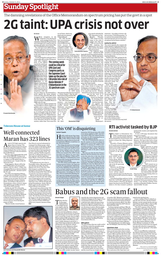 2G Scam in A Nutshell - Indian Telecom Minister Dayanidhi Maran Steals ...