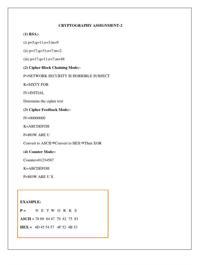 Cryptography Assignment | PDF | Teaching Methods & Materials