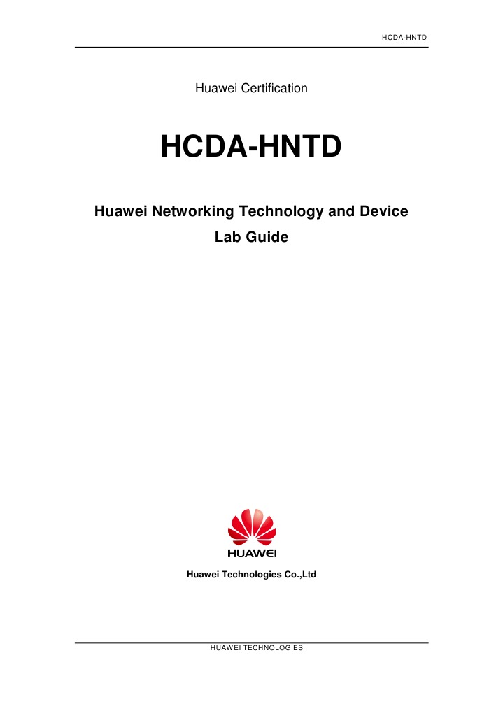 Huawei Certification HCDA Lab Guide v1.5 | PDF | File Transfer Protocol ...