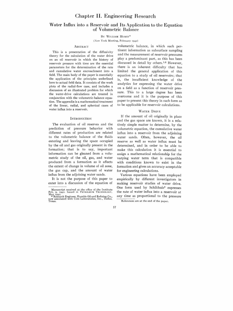 Chapter II. Engineering Research | PDF | Petroleum Reservoir | Fluid ...