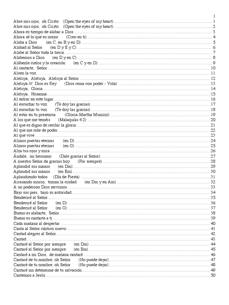 Libro de Cantos | PDF | Cristo (título) | Salmos