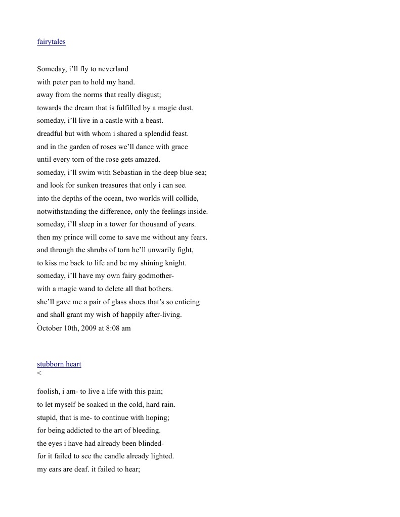 Enchanting Fairytales and Heartache Poetry | PDF | Poetry