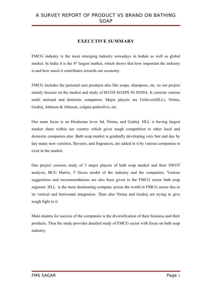 Project on Soap | Brand | Soap | Free 30-day Trial | Scribd