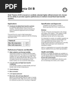 Shell Thermia Oil B Specifications | PDF | Viscosity | Hvac