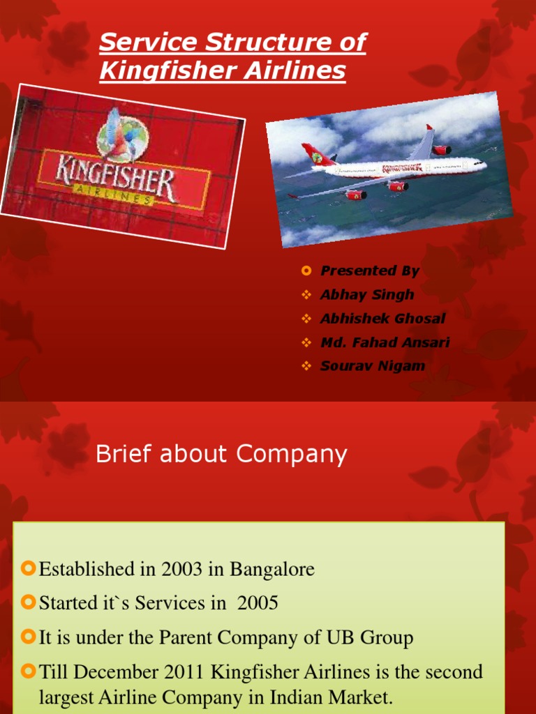 Service Structure of Kingfisher Airlines | PDF | Demand | Aviation
