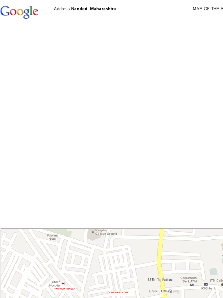 NANDED - Google Maps | PDF