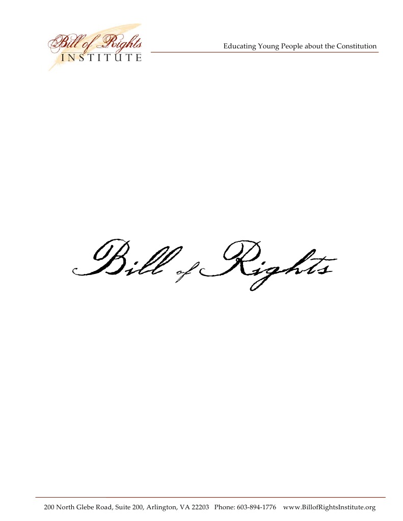 Bill of Rights | PDF | United States Bill Of Rights | United States ...