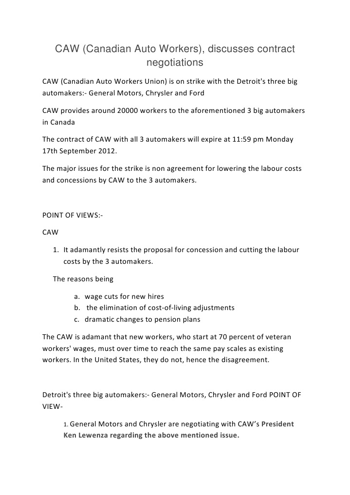 Caw | PDF | Ford Motor Company | General Motors