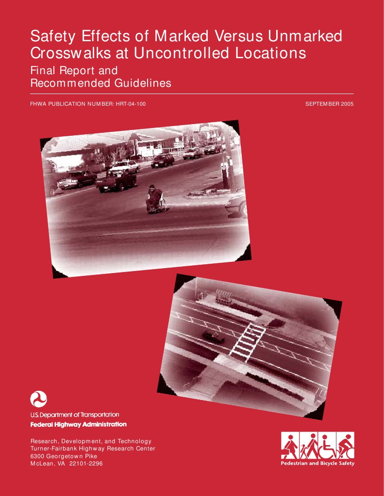 Study - Safety Effects of Marked Versus Unmarked - 2005 | PDF