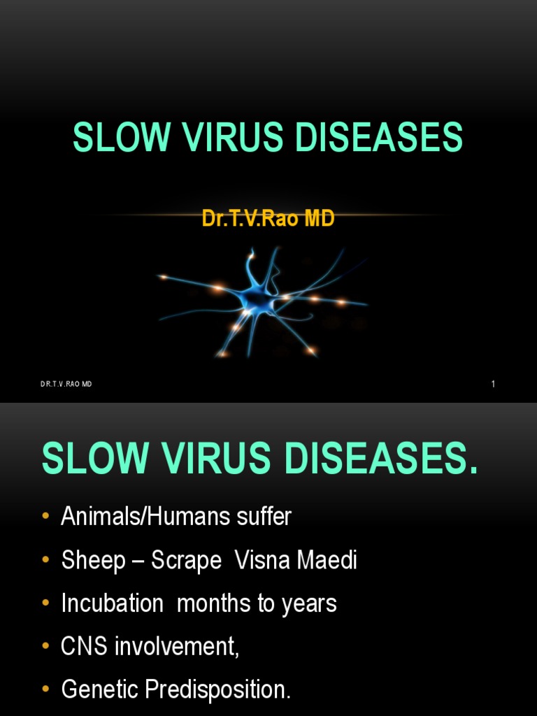 Slow Virus Diseases: Dr.T.V.Rao MD | PDF | Self-Improvement | Wellness