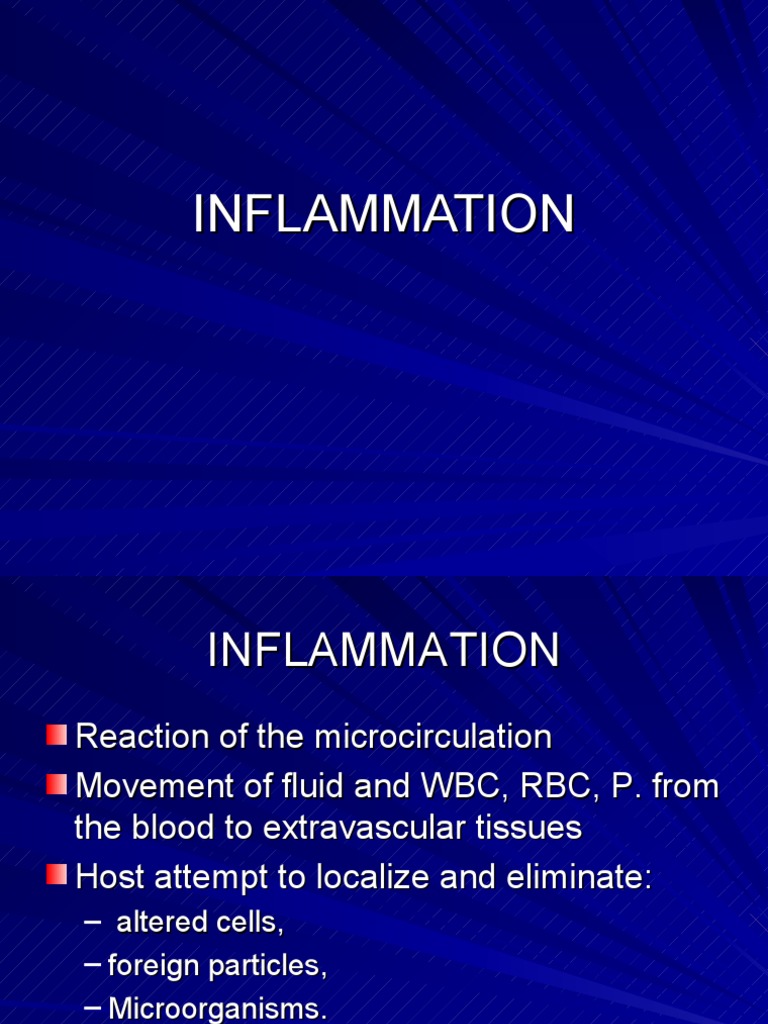 5 Inflammation | PDF | Edema | Inflammation