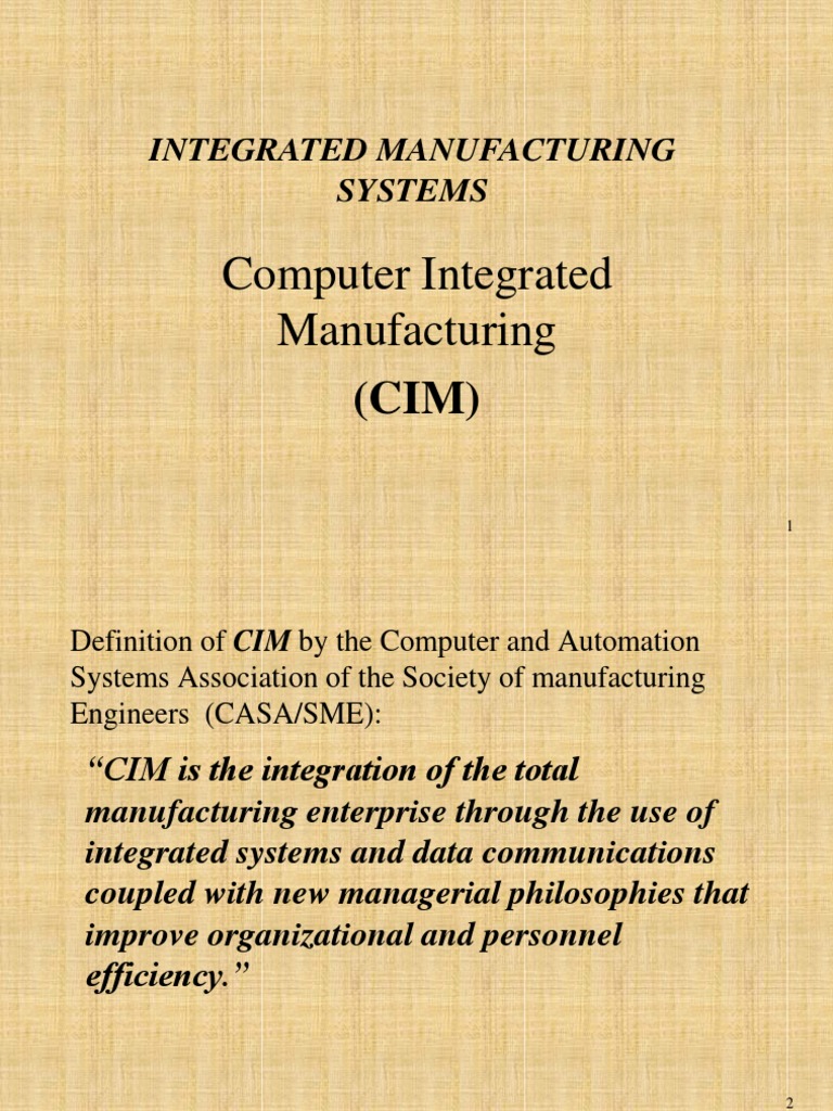 Computer Integrated Manufacturing | PDF | Communications Protocols ...