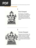 32 Iconic Forms of Lord Ganapati | PDF | Religion And Belief