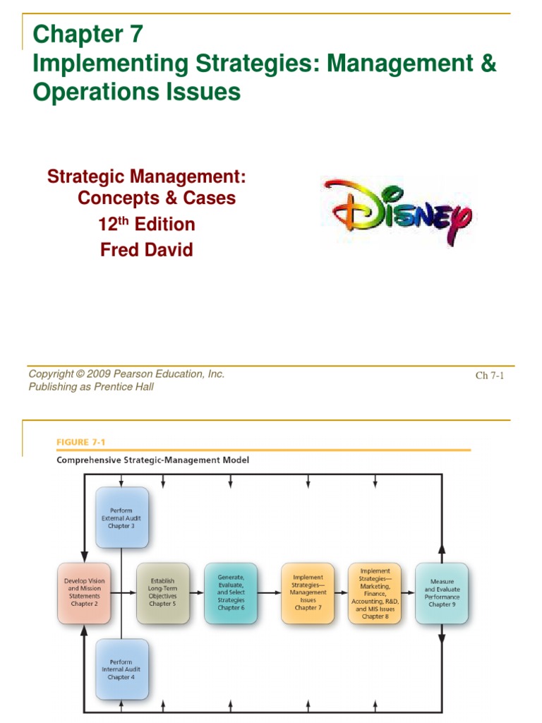 Chapter 7 - Implementing Strategies Management & Operations Issues | PDF | Strategic Management ...