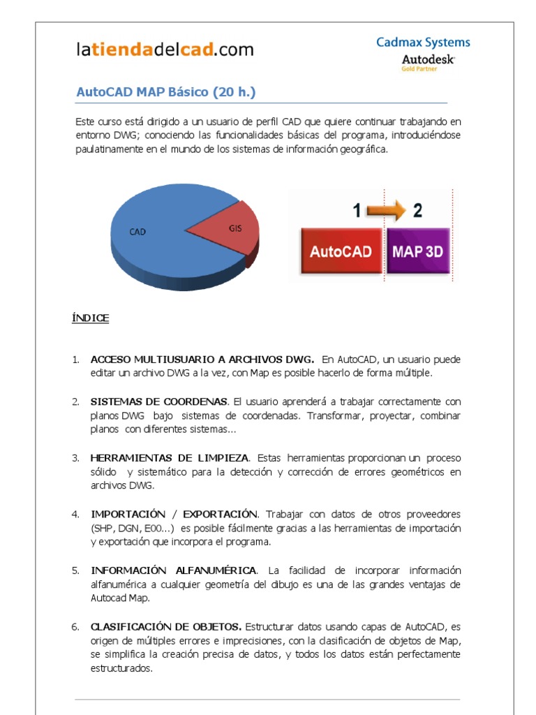 Curso Básico de AutoCAD Map | PDF | Sistema de información geográfica ...