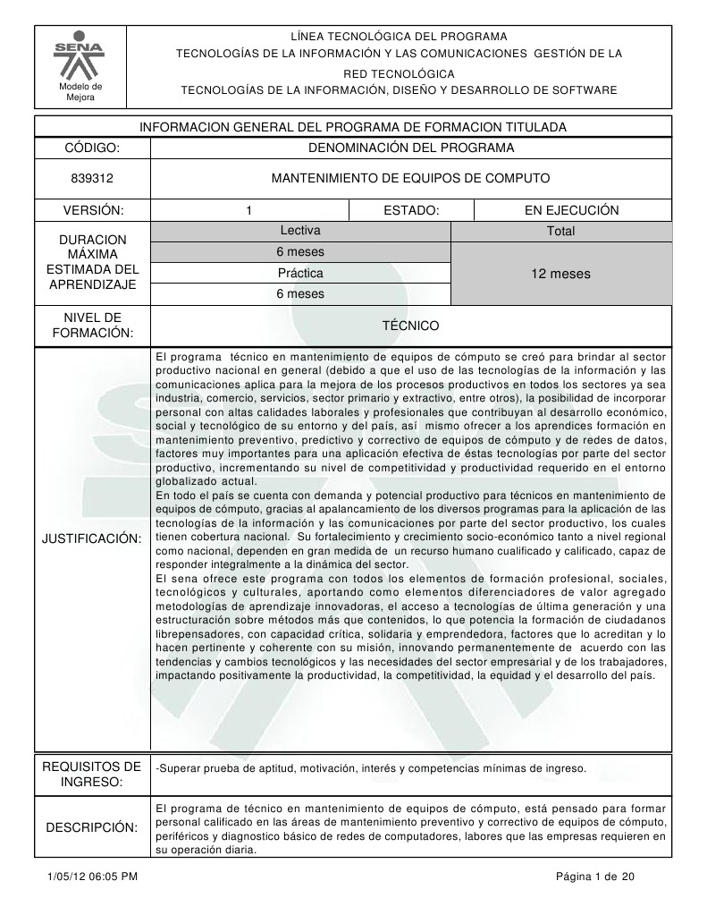 Mantenimiento de Equipos de Computo | PDF