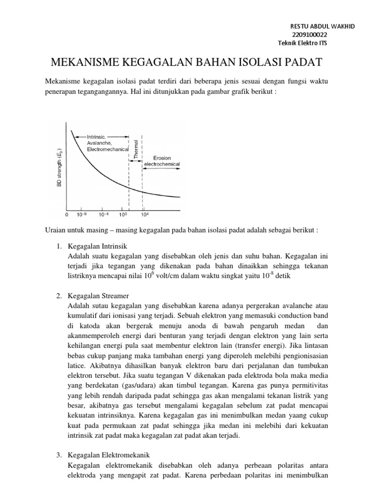 Mekanisme Kegagalan Bahan Isolasi Padat | PDF
