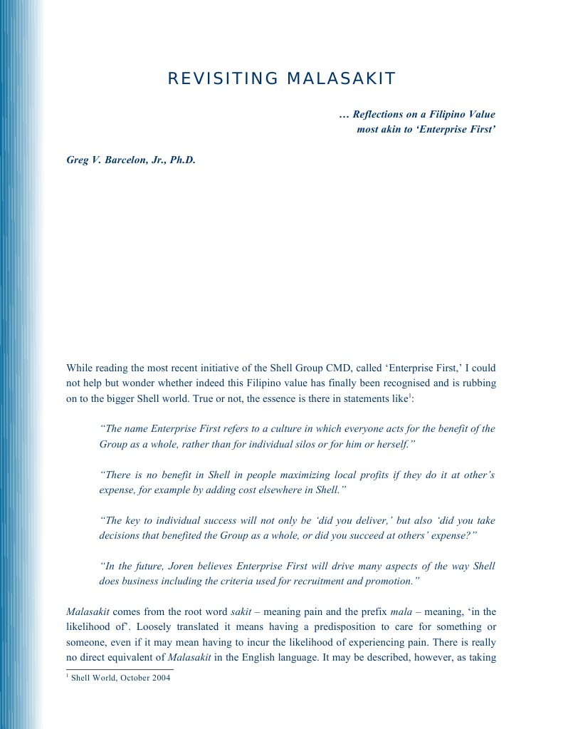 Revisiting Malasakit | PDF | Paradigm | Leadership